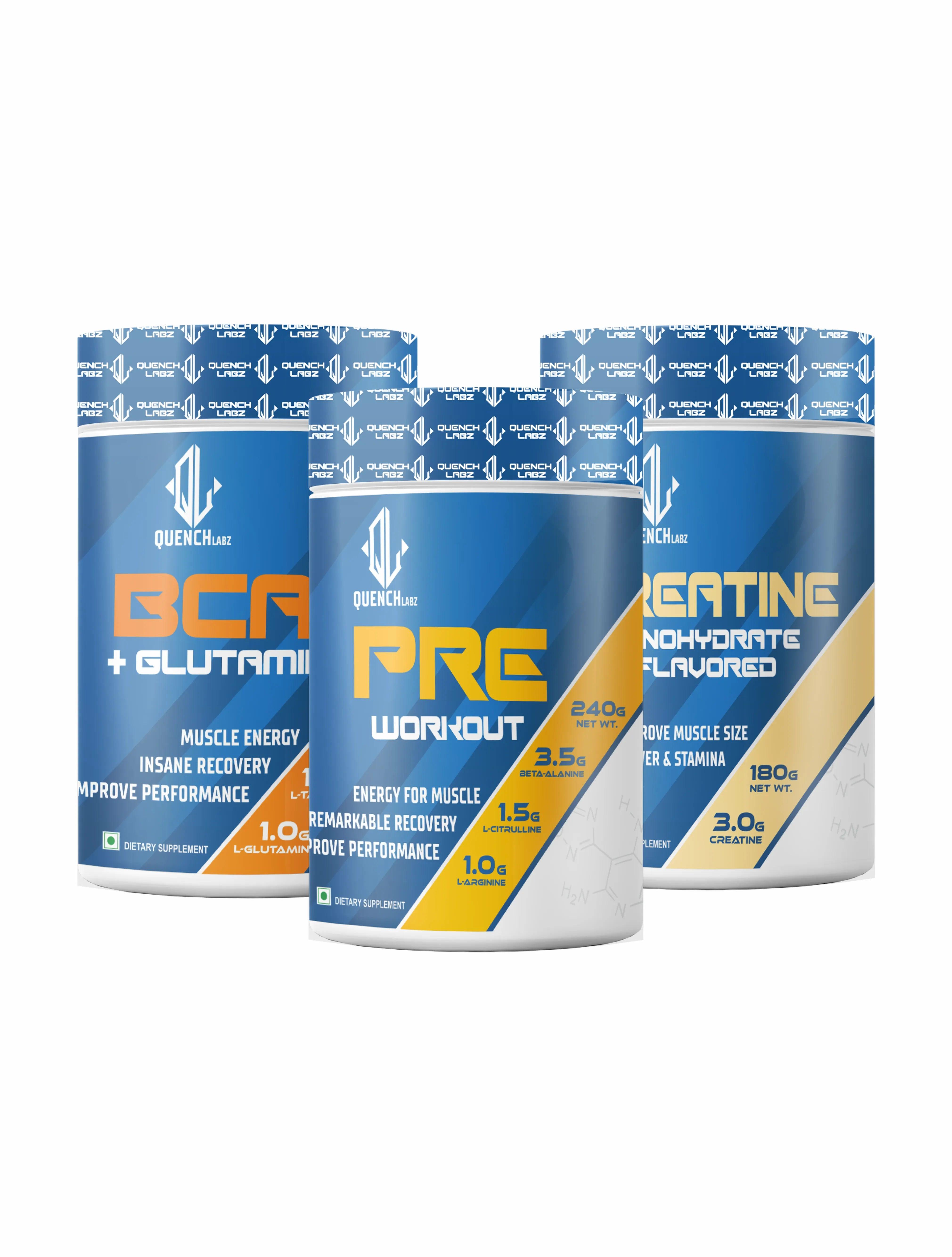 Buy Ultimate Workout Stack (Pre-Workout + BCAA + Creatine) @₹1299 ...