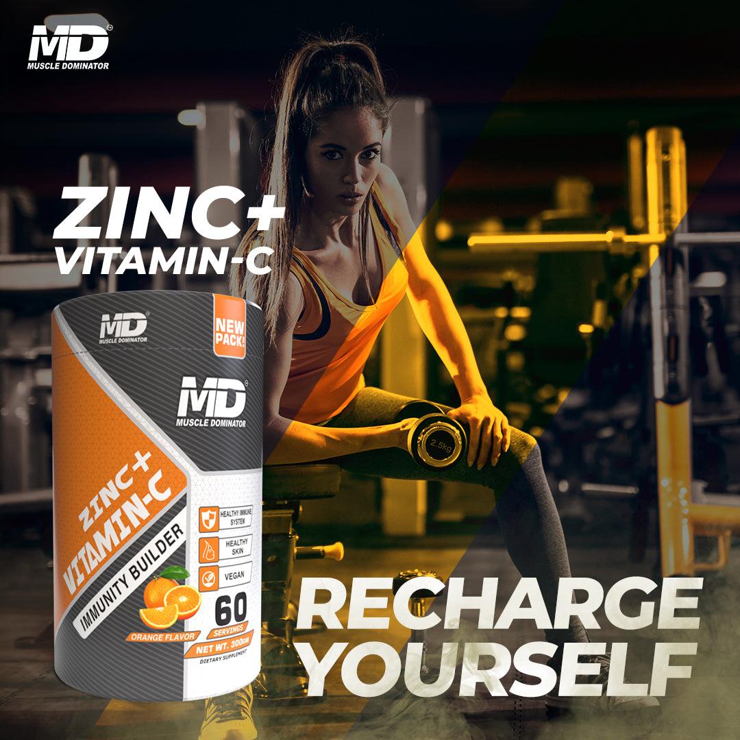 Zink+Vitamin C Orange Flavor Powder Form 300gms – Quenchlabz